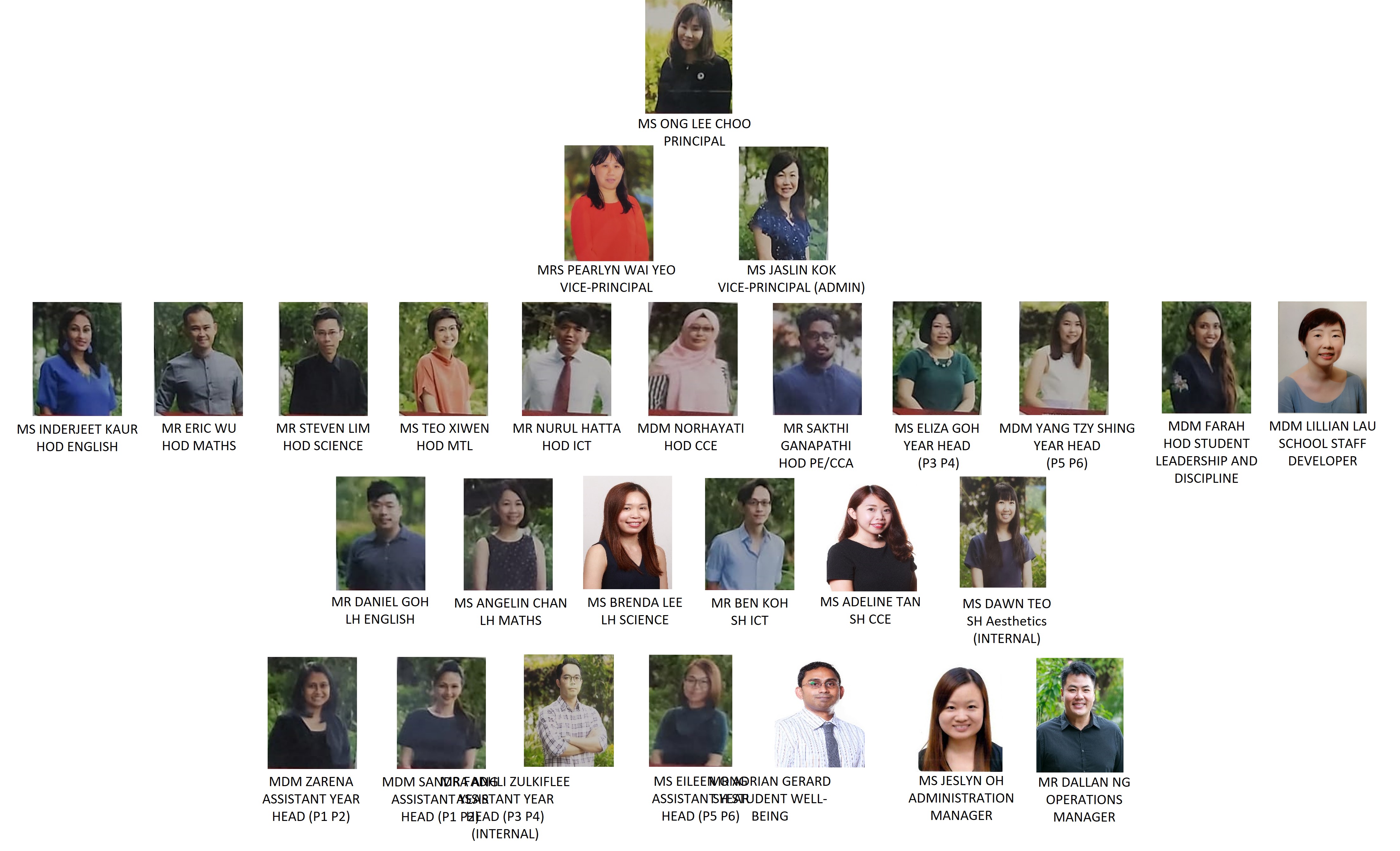 School Organisation Chart